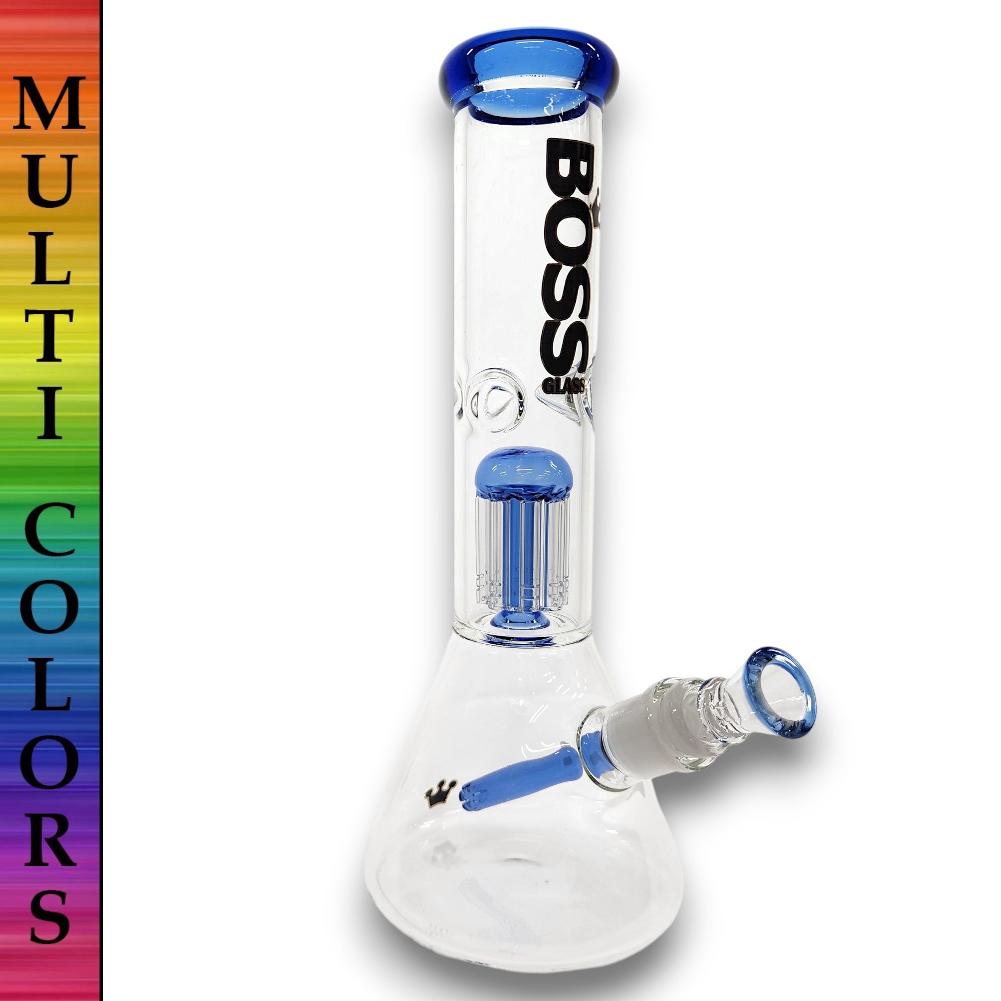 12" Boss Glass Tree Perc Beaker Bong - Heartland Smoke Shop