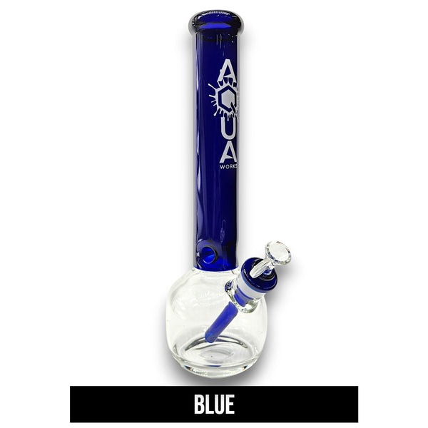 15" Aqua Works Thick Round Bottom Beaker Bong - Heartland Smoke Shop