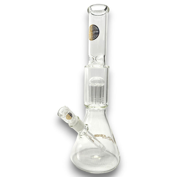 15" Bougie Glass Tree Perc Beaker Tube Bong - Heartland Smoke Shop