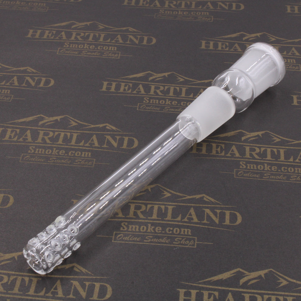 4" Long Downstem 19mm with multi hole diffuser – Heartland Smoke Shop
