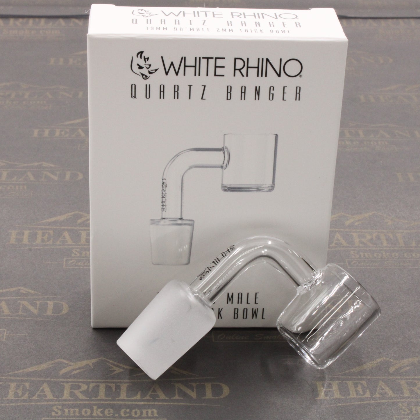 White Rhino Quartz Banger 19mm Male 90 deg – Heartland Smoke Shop