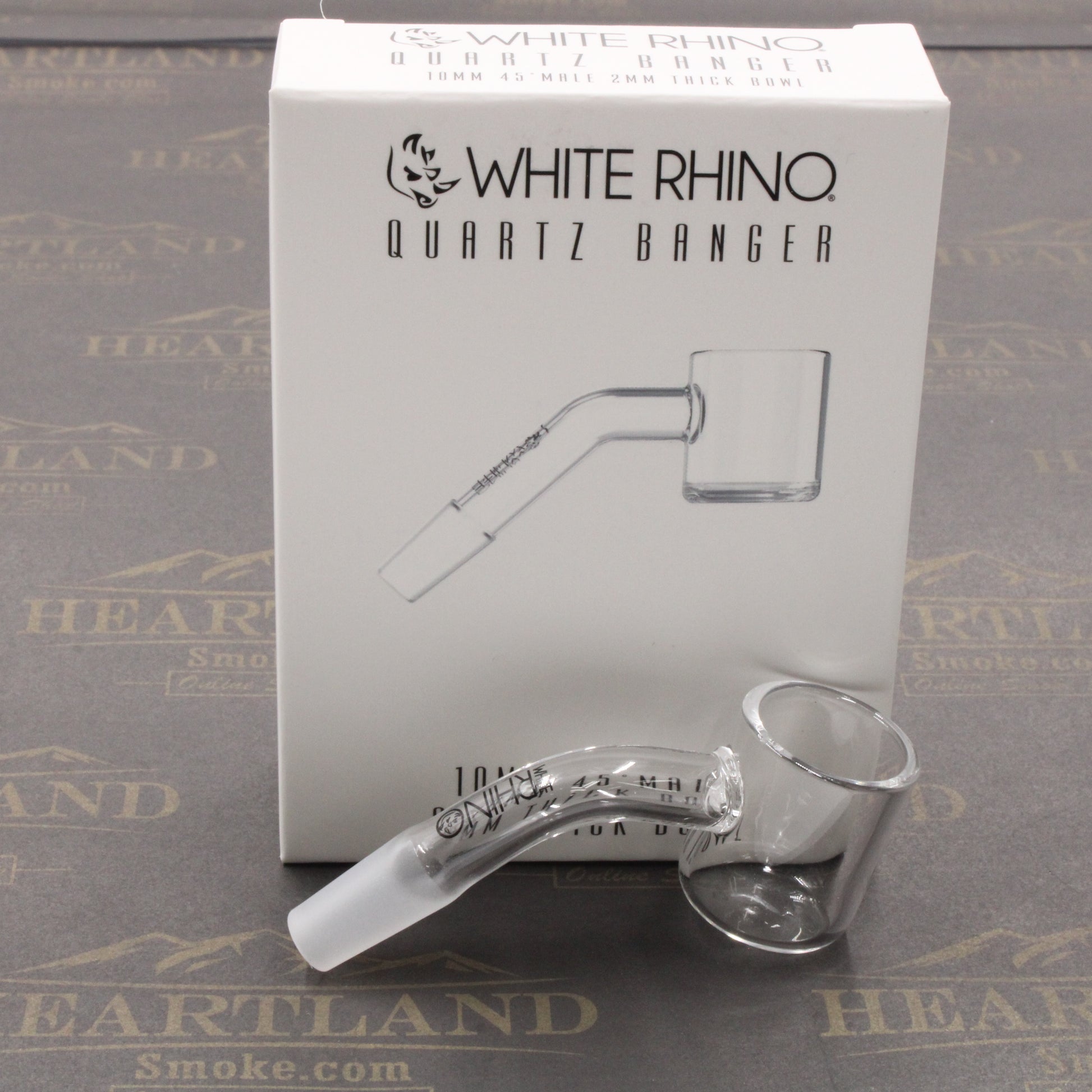 White Rhino Quartz Banger 10mm Male 45 deg – Heartland Smoke Shop