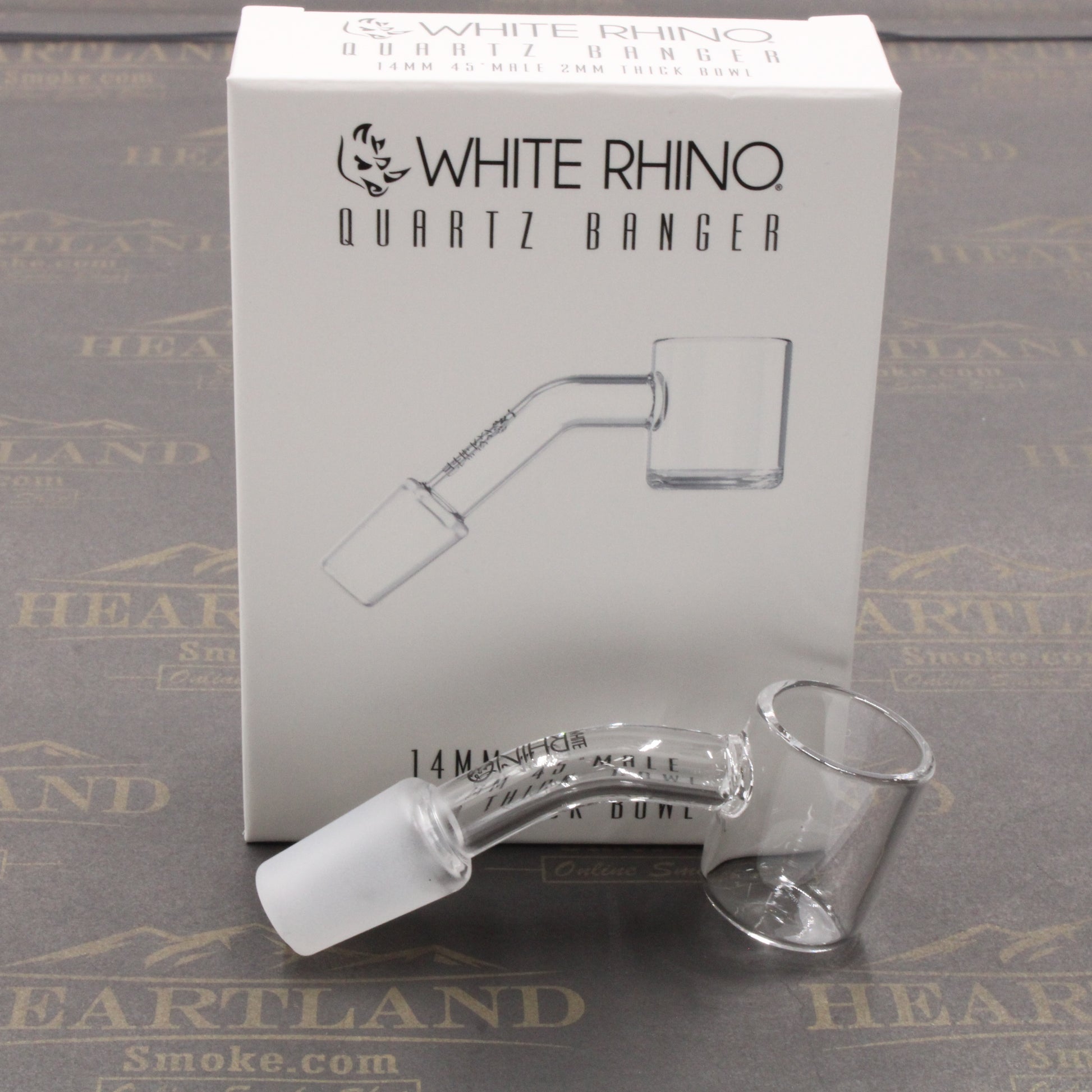 White Rhino Quartz Banger 14mm Male 45 deg – Heartland Smoke Shop