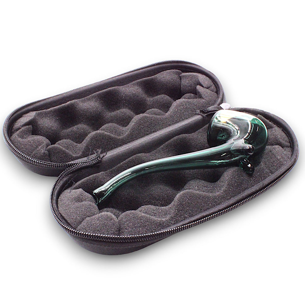 Hard Shell 9" x 3" Storage Case Black - Heartland Smoke Shop